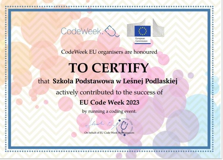 Podsumowanie Code Week 2023 - Szkoła Podstawowa im. Stanisława Staszica ...